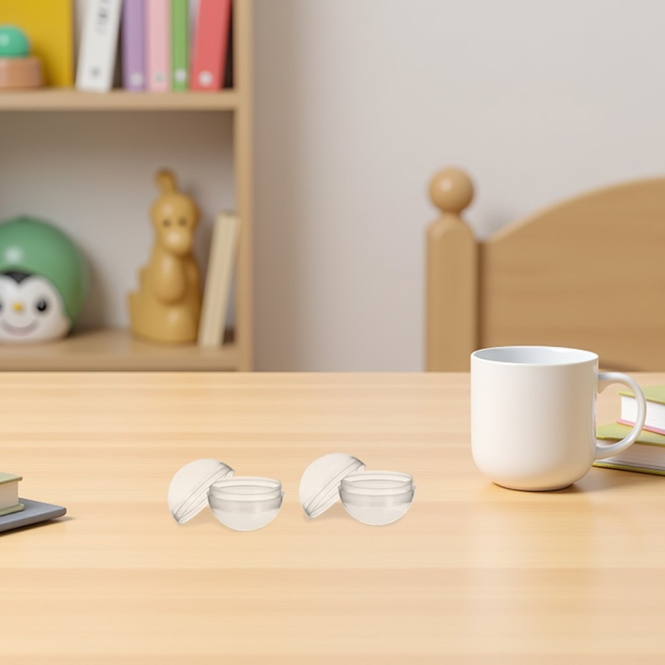 60 Pcs Empty Round Clear Capsules Vending Machine Balls Gumball Funny ...