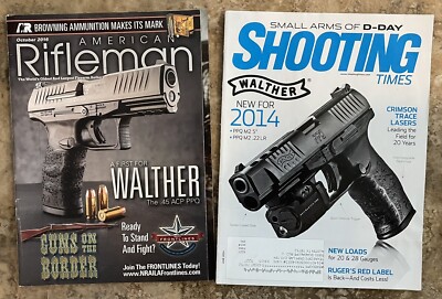 Shooting Times 2014 And Rifleman 2016 Featuring Walther PPQ | eBay