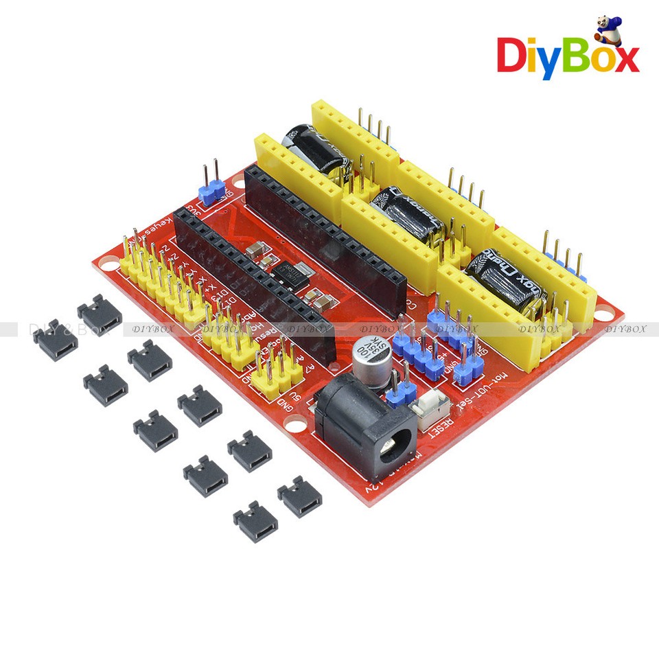 CNC Shield V4 Engraving Machine Stepper Motor Driver for Arduino GRBL ...