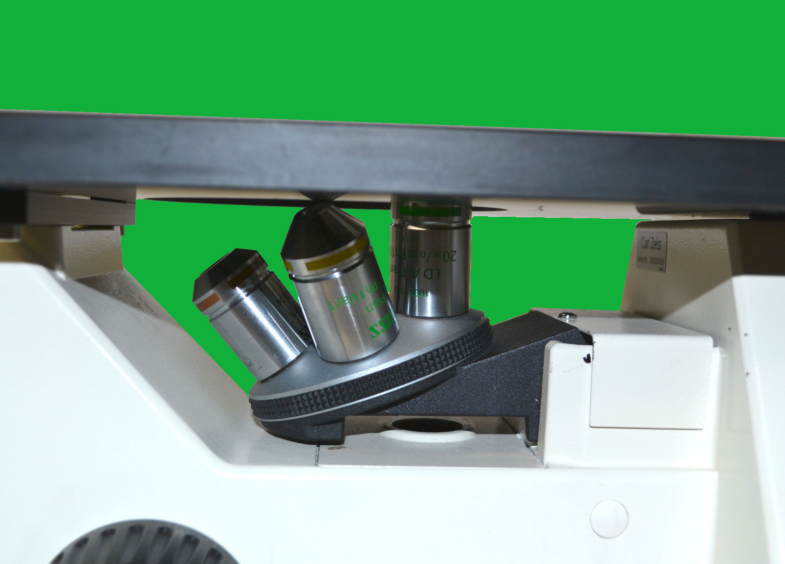 Zeiss Axiovert 40C Inverted & Phase Contrast Microscope 451207 w/Video ...