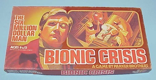 A PRE-OWNED Six Million Dollar Man, Bionic Crisis Board Game Parker ...