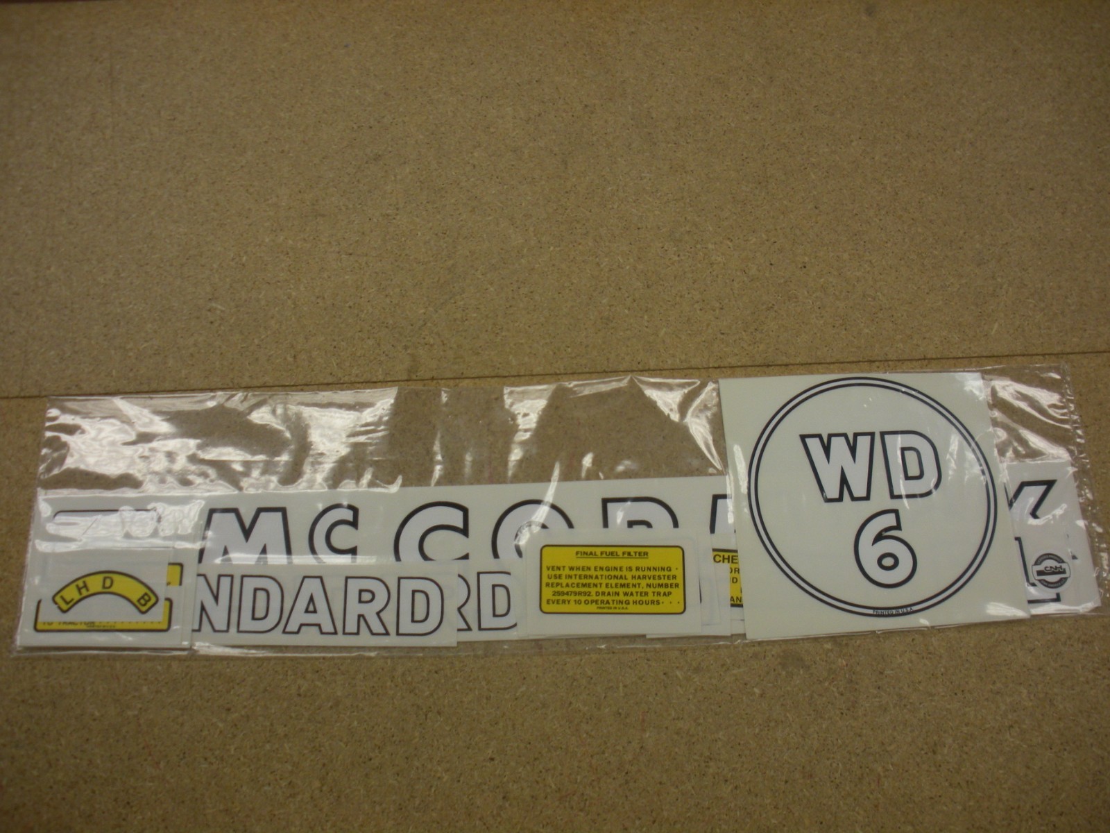 IHC Mc Cormick WD6 Tractor Decal Set | eBay