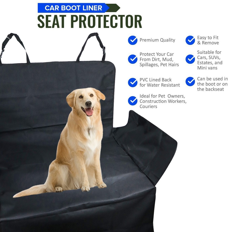 Heavy Duty Waterproof Pet Dog Car Boot Seat Protector Liner Tray Cover ...