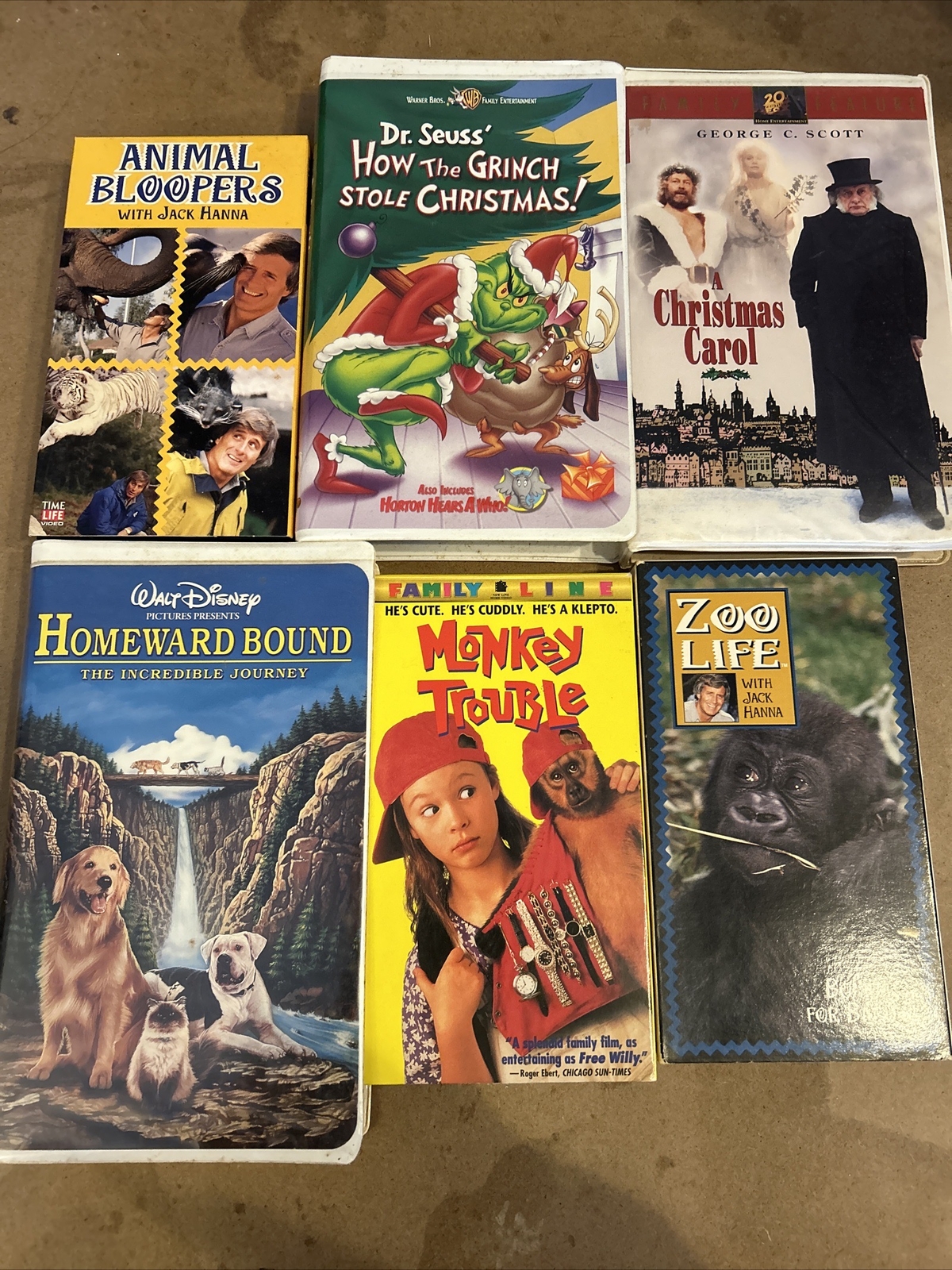 Lot of 6 VHS tapes - Children's | eBay