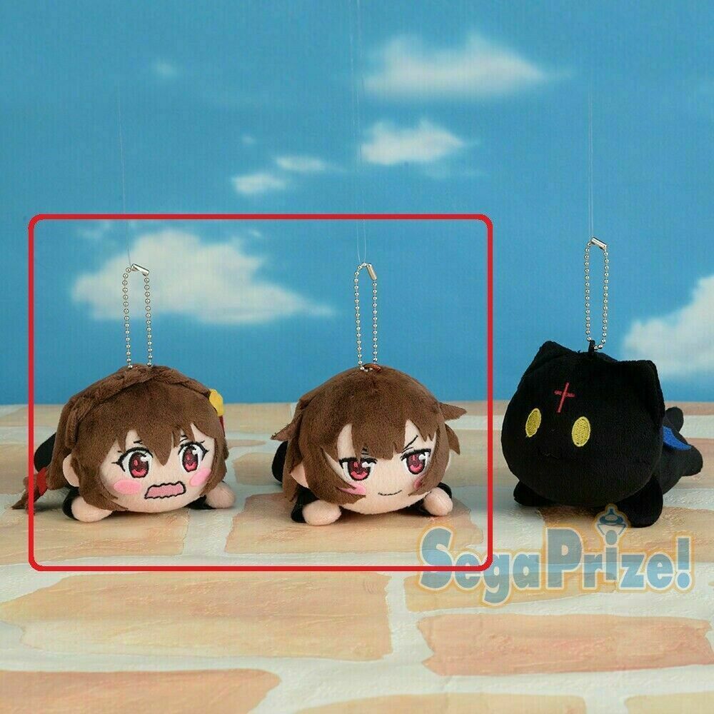 Konosuba Nesoberi Plush Keychain Mascot YunYun Megumin Chomusuke 12cm ...