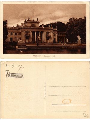CPA AK WARSZAWA Lazienki Schloss POLAND WARSAW (289931) | eBay
