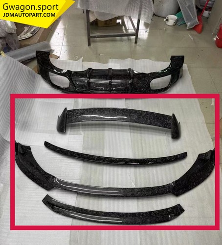 Carbon Fiber Front Lip Rear Wing Fit For Porsche Macan 2017-2021 T ...