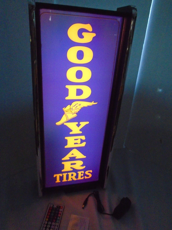 Goodyear Tires LED Display lighted sign lightbox Wall Hanging Light | eBay