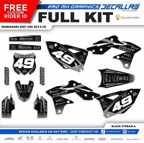 KAWASAKI KXF 250 2013 2014 2015 2016 Graphics Decals Stickers Aufkleber ...