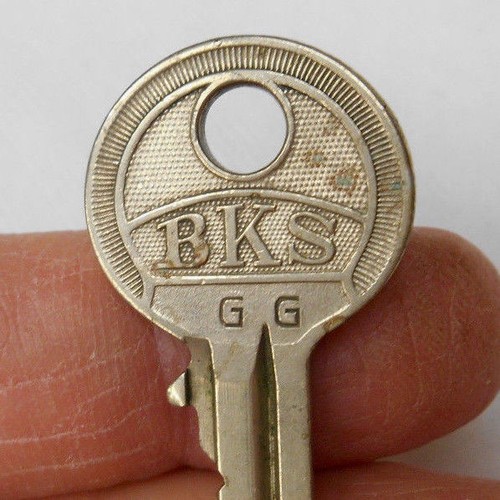 Very Nice Ornate Brass BKS Key For SIEMENS Electrical Lock Switch Stamped GG gg | eBay