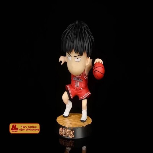 Anime Slam Dunk Kaede Rukawa Play Basketball cute PVC Figure Toy Gift ...