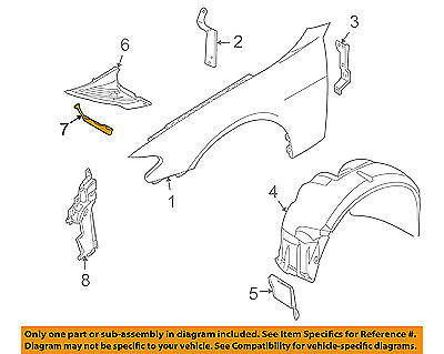 NEW BMW 7 E65 DEFLECTOR LIP RIGHT 51717027446 OEM | eBay