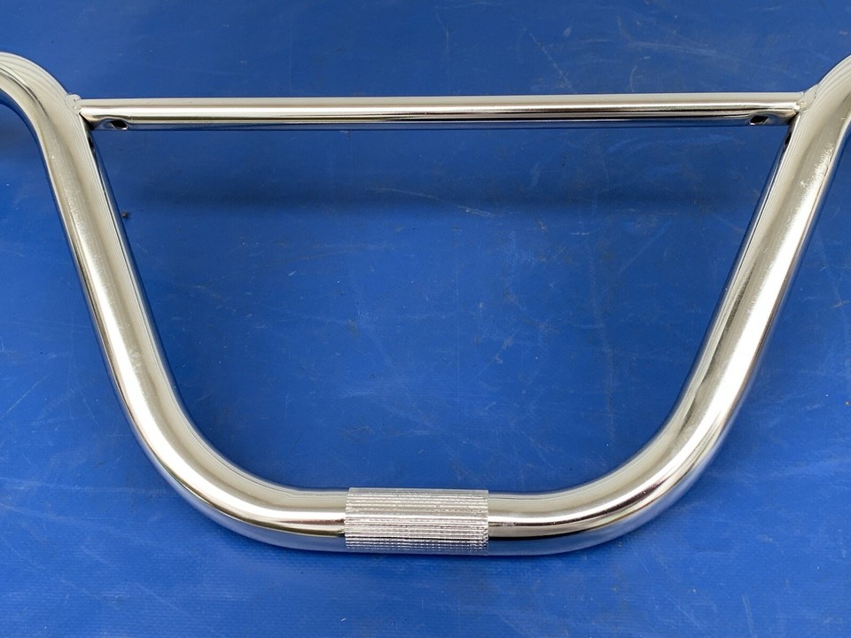 NOS Chrome Old School Bmx Handlebars Vintage Single Clamp Neck Bars JR ...