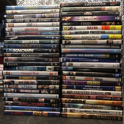 Lot of 50 DVDs - Variety DVDs Lot - A-List DVD Movies - Assorted Genres ...