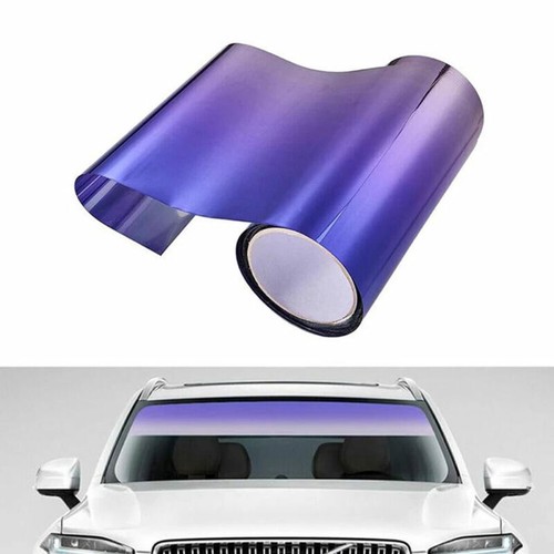 Purple Sun Visor Strip Tint Film Car Windshield UV Shade Banner ...