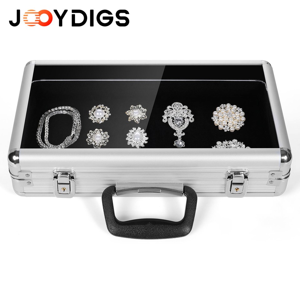 Locking Aluminum Acrylic Display Case w/ Keys Trade Show Case Card ...