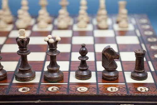 Handcrafted Chess Set 16 Inch Birch Wood Compact Gift For Beginners And ...