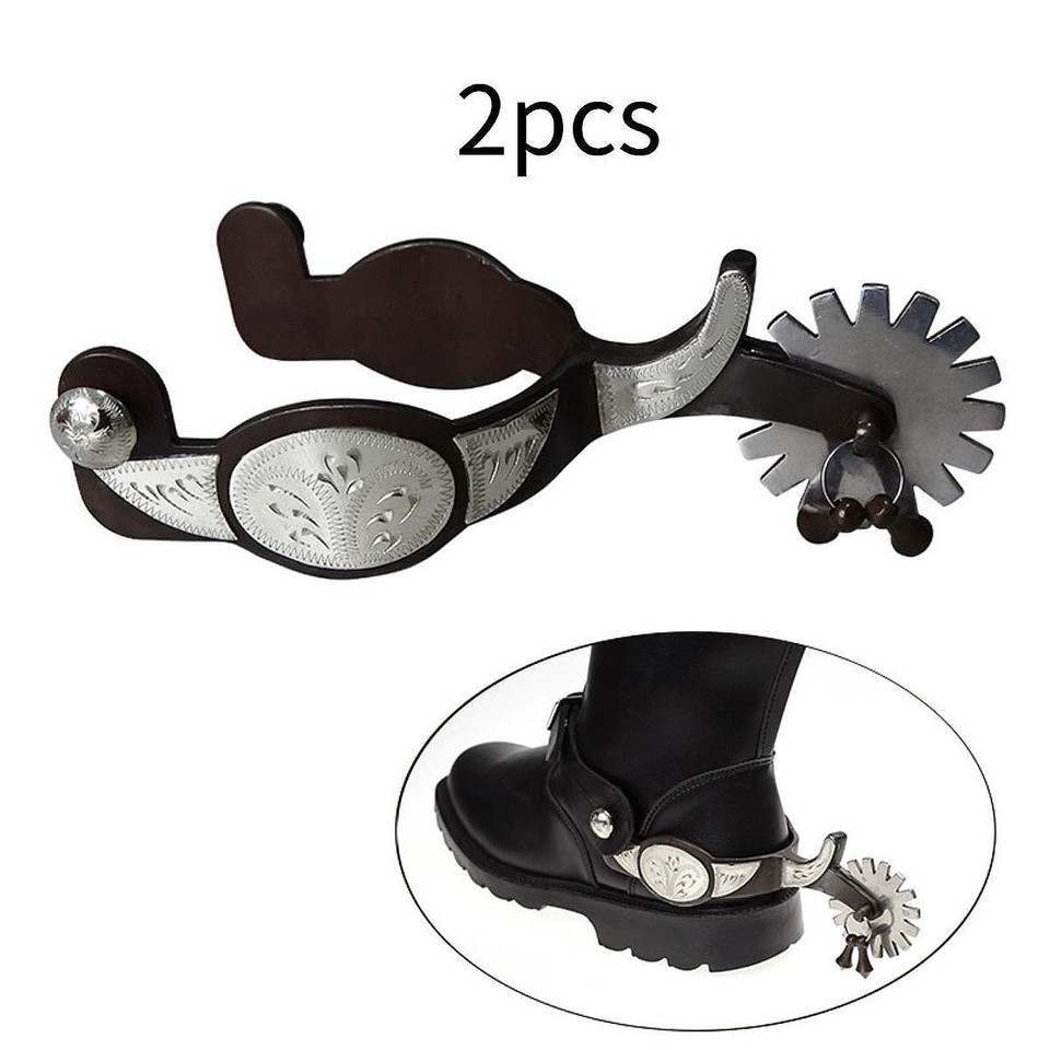 2x Horse Spur Accessories Western Cowboy Spur for Equipments ...