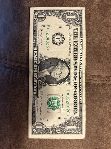 2017 STAR NOTE ONE DOLLAR. RARE, RUN 250,000 | eBay