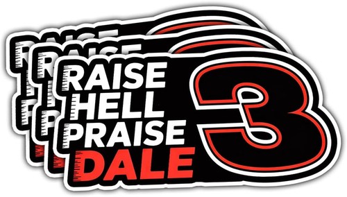 (3Pcs-3in) Raise Hell Praise Dale Stickers, Funny Racing Vinyl Decals ...