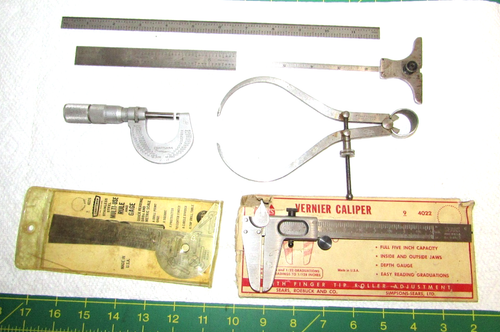 Craftsman Machinist Tools Micrometer, Scales, Compass, Vernier, Gage ...