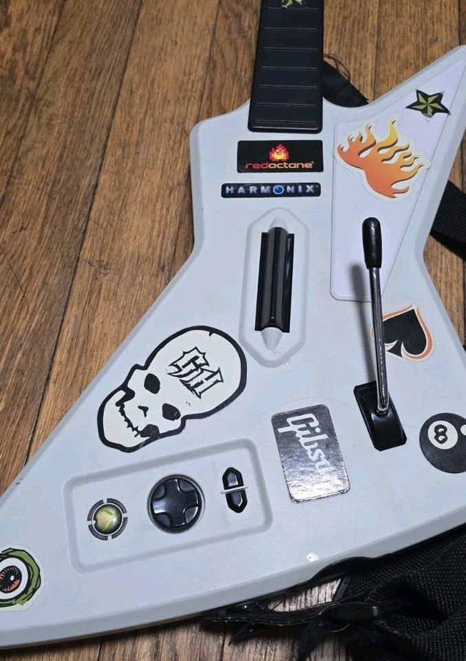 Xbox 360 Guitar Hero Gibson Xplorer Wired Controller RedOctane | eBay