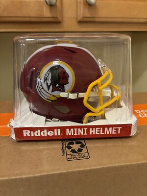 Washington Redskins Custom Mini Football Helmet Riddell Speed With Box ...