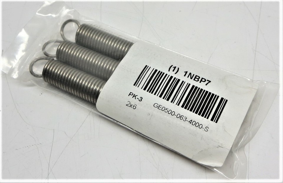 1NBP7 4 in 302 Stainless Steel Ultra Precision Extension Spring - 4 ...