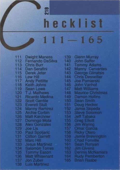 1993 Classic Best Gold Minor League - Checklist #219 for sale online | eBay