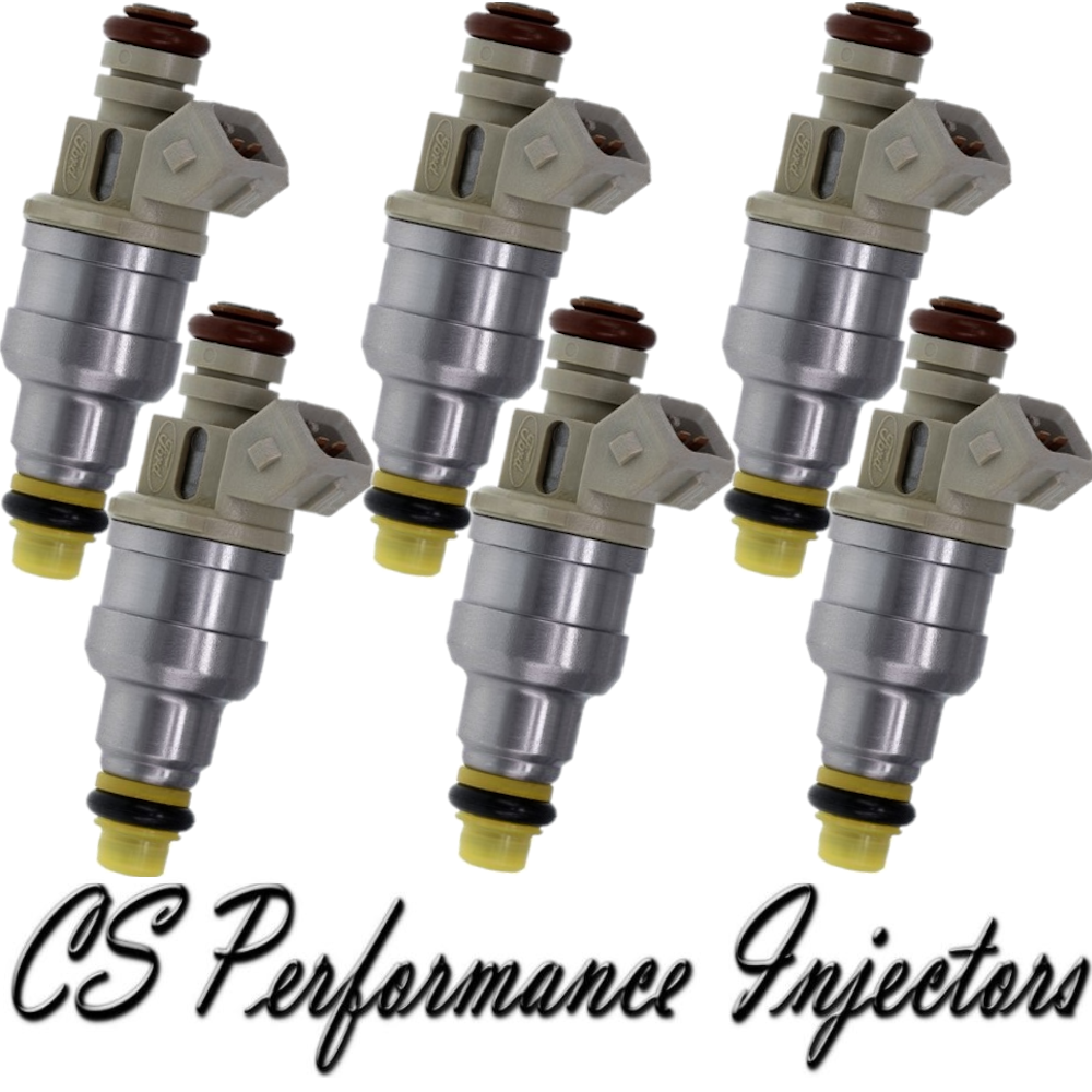 OEM Fuel Injectors Set (6) F47E-A2E for 1995-2000 Ford Mazda Mercury 3. ...