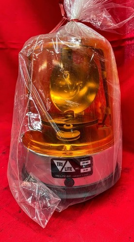TRI LITE ROTATING BEACON LIGHT MV-IND 24DC COLOR AMBER | eBay