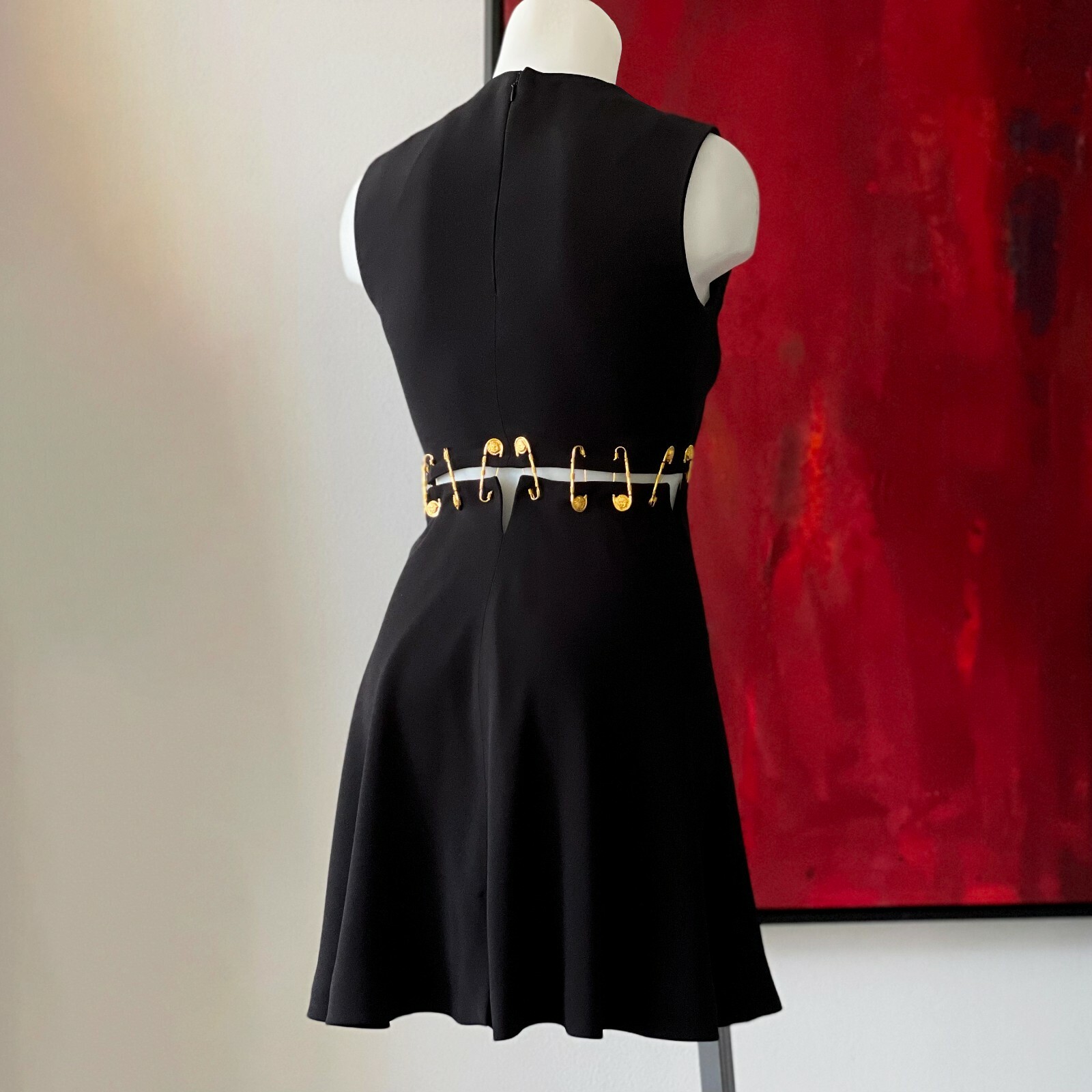 iconic GIANNI VERSACE Safety Pin mini dress size IT 3… - Gem