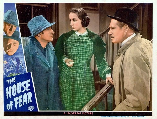 BASIL RATHBONE SHERLOCK HOLMES HOUSE OF FEAR, LOBBY CARD PHOTO 8X10 | eBay