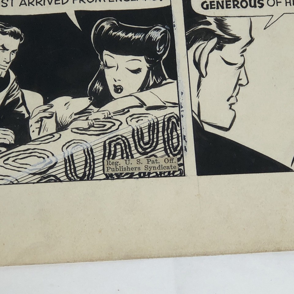 Dan Dunn Comic Strip Original Art 9/14/42 Paul Pinson (23”x7.25”) | eBay