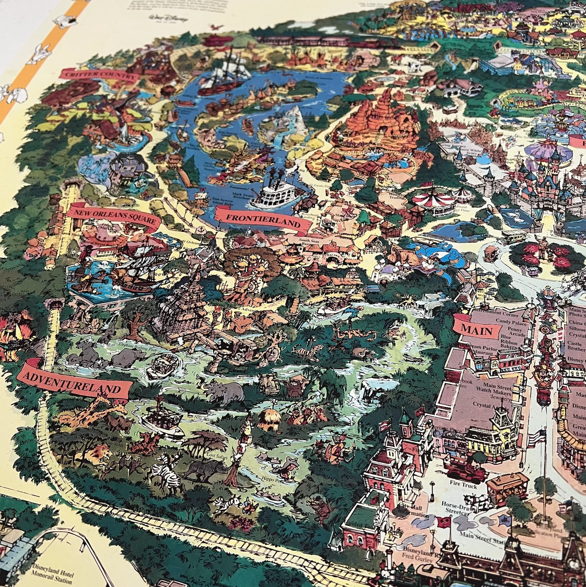 Disneyland Map 1995