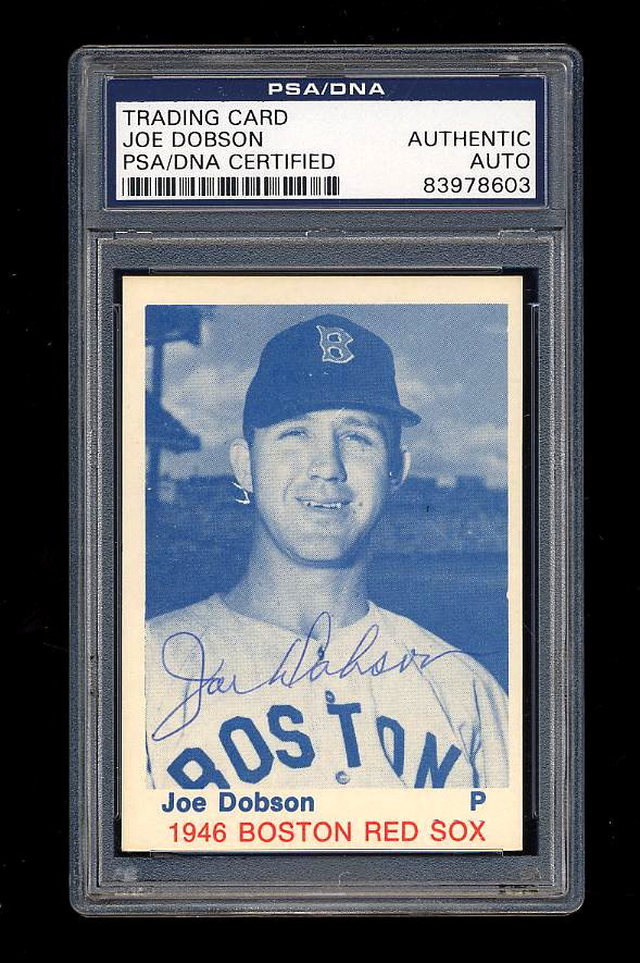 JOE DOBSON SIGNED 1975 TCMA 1946 BOSTON RED SOX PSA/DNA AUTOGRAPHED ...