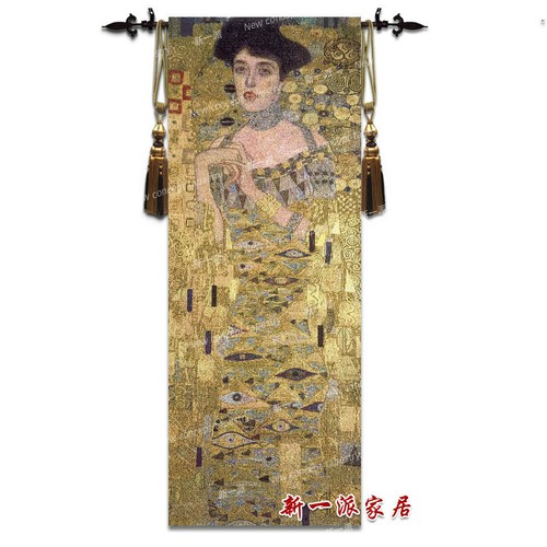 Gustav Klimt for Adele Bloch-Bauer Living room Art Wall Jacquard ...