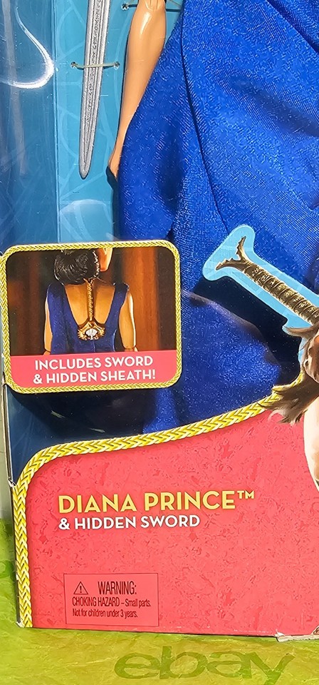 DC Wonder Woman Diana Prince & Hidden Sword Doll 12" Collectible Action ...