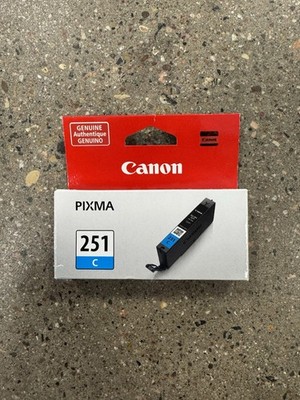 Canon Pixma Cyan CLI-251C Original Ink Cartridge New in Box 251 C | eBay