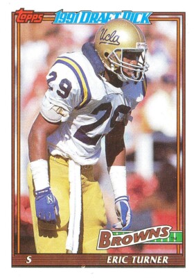TOPPS Eric Turner RC BROWNS RAVENS RAIDERS UCLA Bruins | eBay