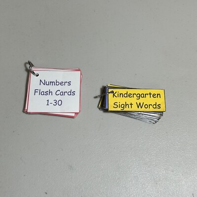 Kindergarten Preschool Sight Words & Numbers 1-30 Educational Flash ...