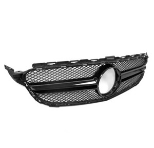 15-16 MERCEDES-BENZ C-CLASS W205 MESH FRONT BUMPER GRILLE SHELL GLOSS ...