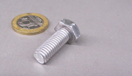 Cap Screw Bolt, Full Thread, Aluminum, M8 x 1.25 x 20 MM Length, 4 pcs ...