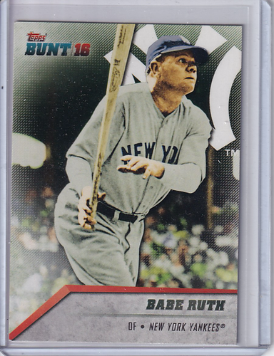 2016 Topps Bunt Babe Ruth #26 New York Yankees | eBay