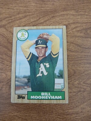 Bill Mooneyham 1987 Topps Baseball 548 Oakland Athletics | eBay