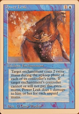 Power Leak - Blue - Revised 3rd Edition MTG Magic the Gathering x1 *NM+ ...