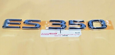 07-12 NEW OEM LEXUS ES350 CHROME REAR EMBLEM 2007 2008 2009 2010 2011 ...