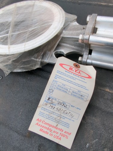 🌟BTI 6" Butterfly Valve Kit 14" Stem Handle Extension For Dry Bulk Tank ...