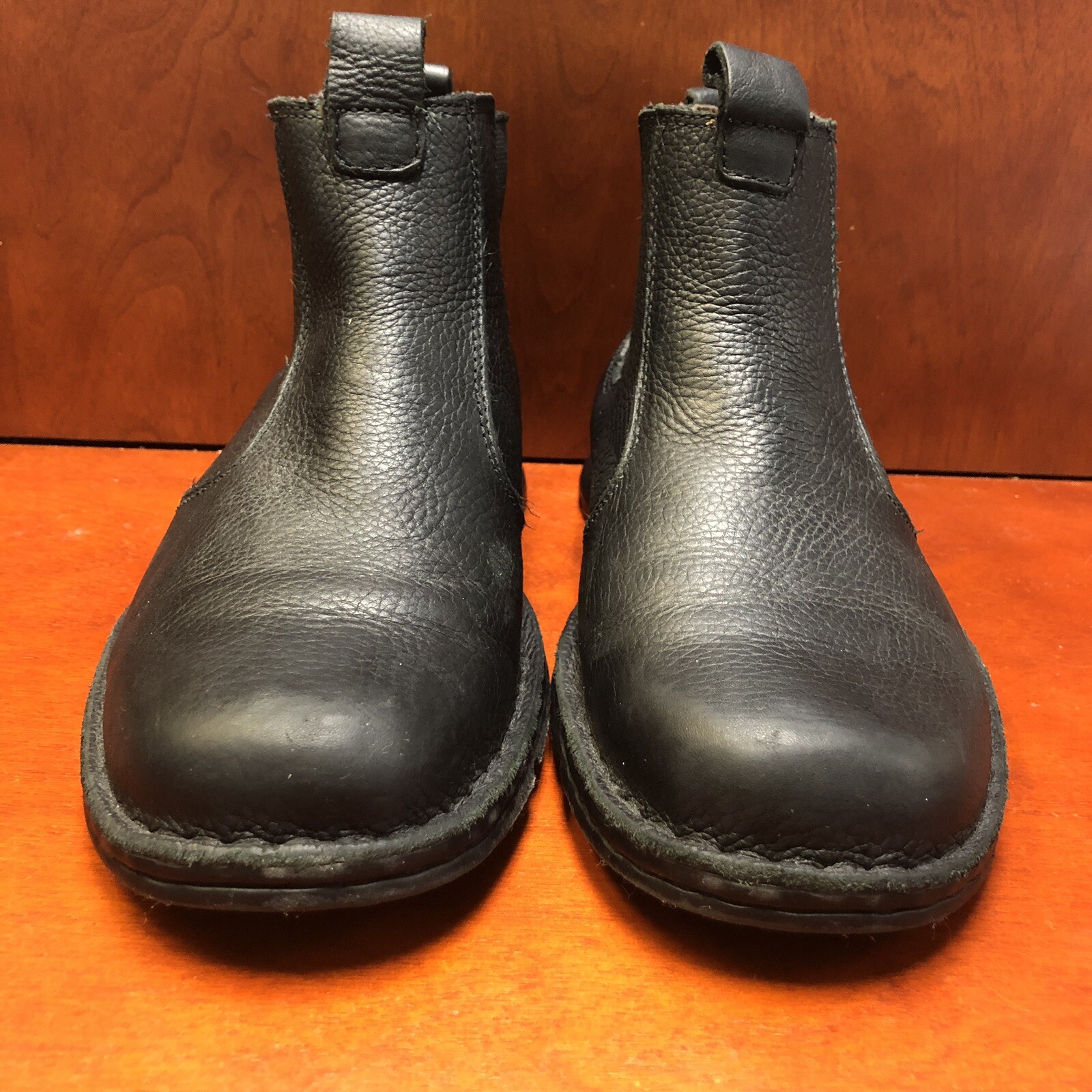 CLARKS Mens Boots Ignis Black Pebble Leather PULL-ON 82478 8 M