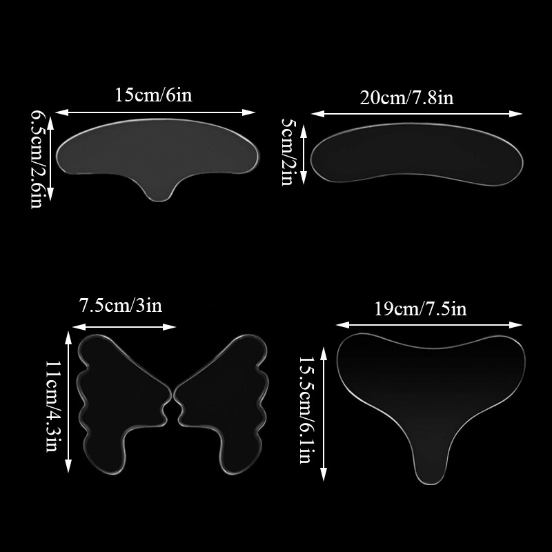 16Pcs Silicone Anti Wrinkle Pad Patches Set For Face Eye Forehead ...